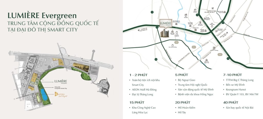 Vị trí - Lumiere Evergreen Smart City